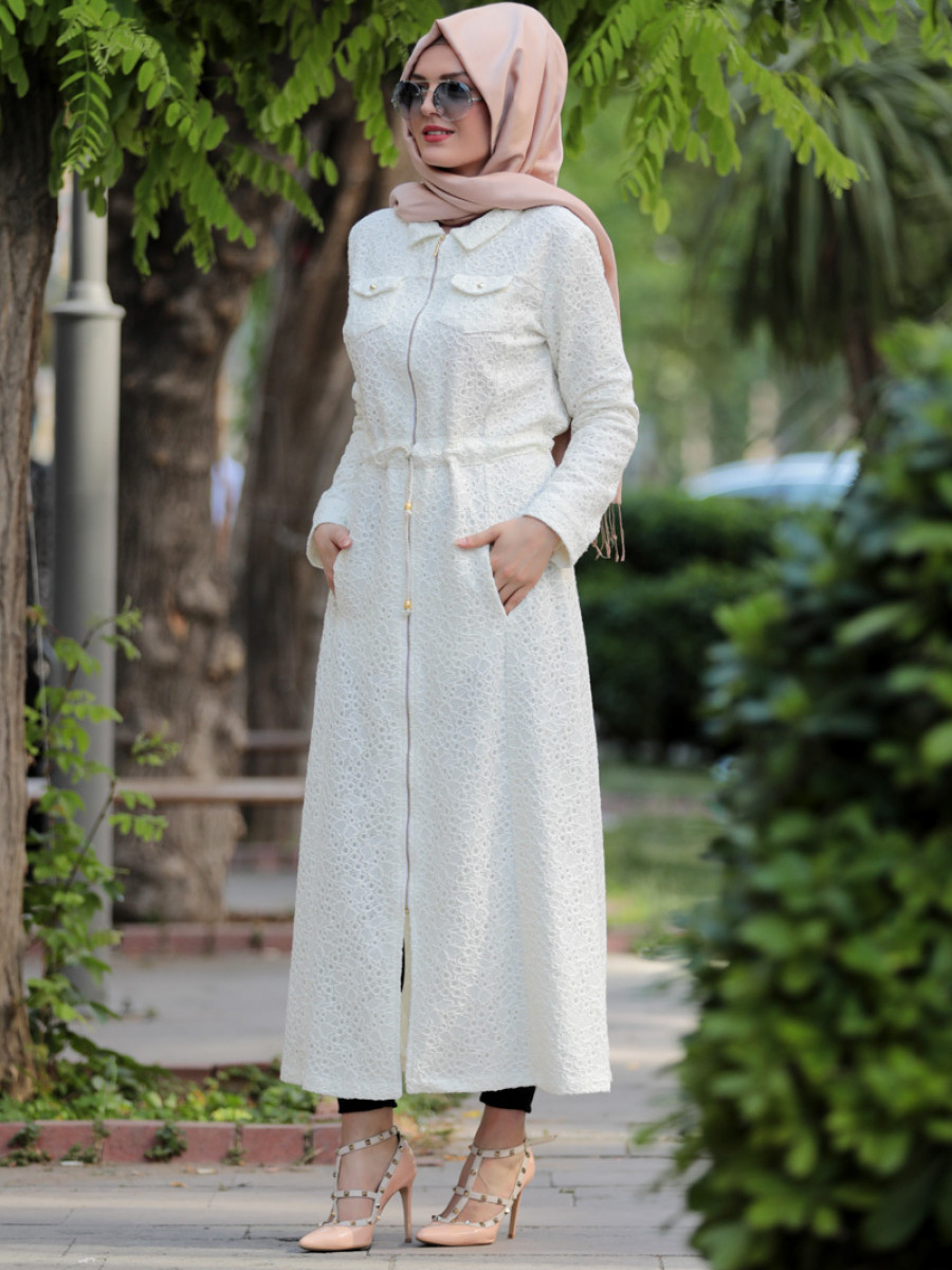 Merve Gündüz Azra Krem Kap | Ehl-i Tesettür