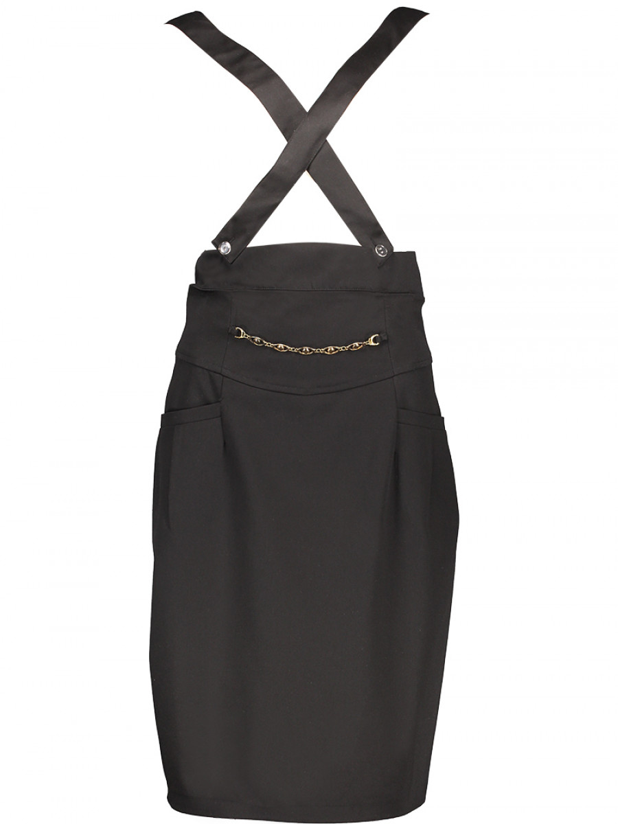 Mileny Askılı Siyah Etek | Ehl-i Tesettür