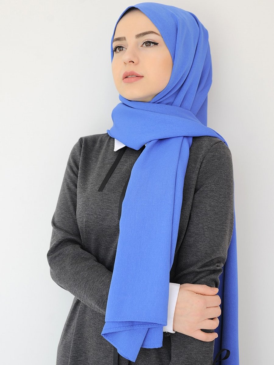 Merve Dağlı Candy Mavi Şal | Ehl-i Tesettür
