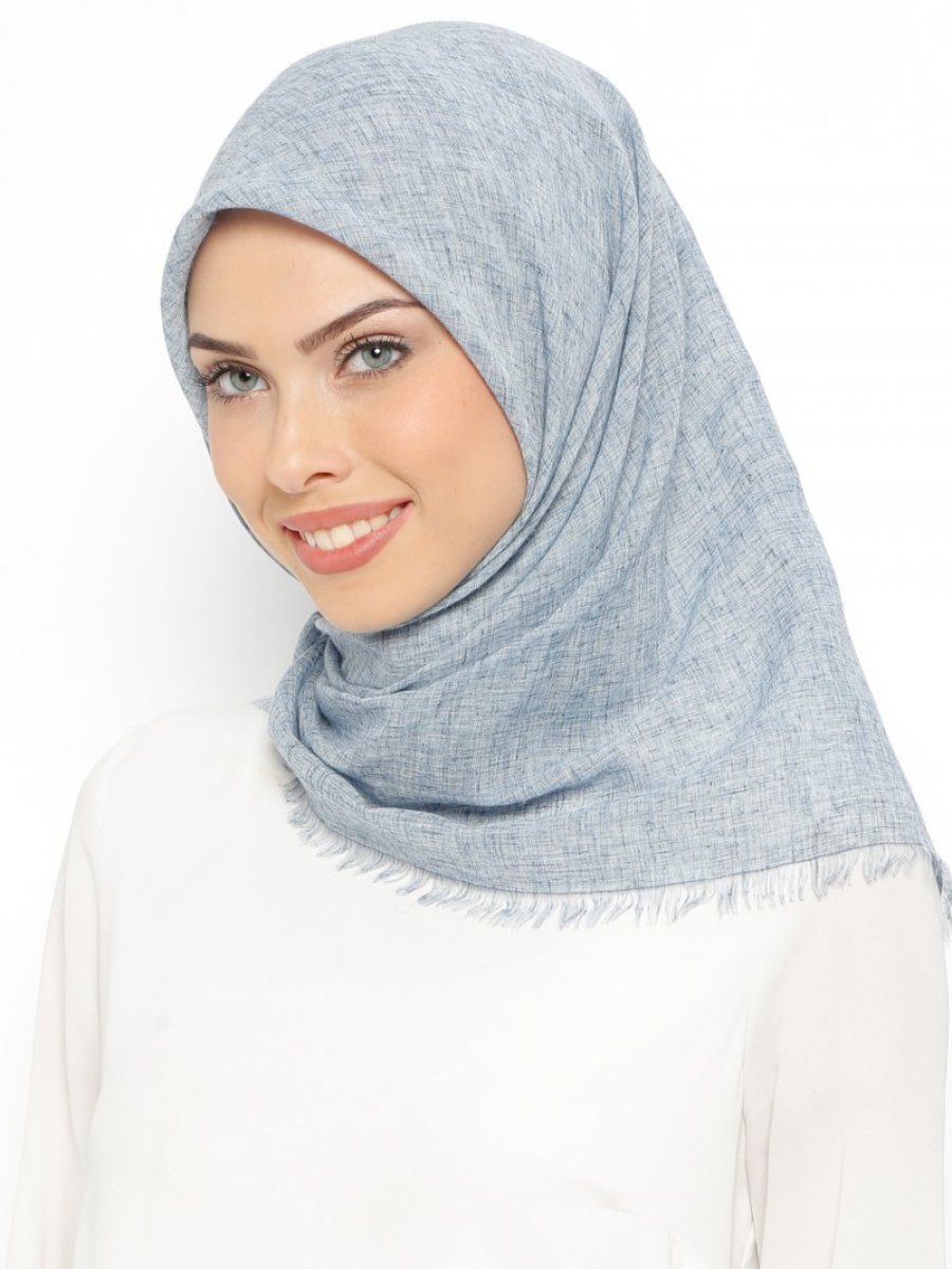 Miray Mavi Linen Yazlık Eşarp | Ehl-i Tesettür