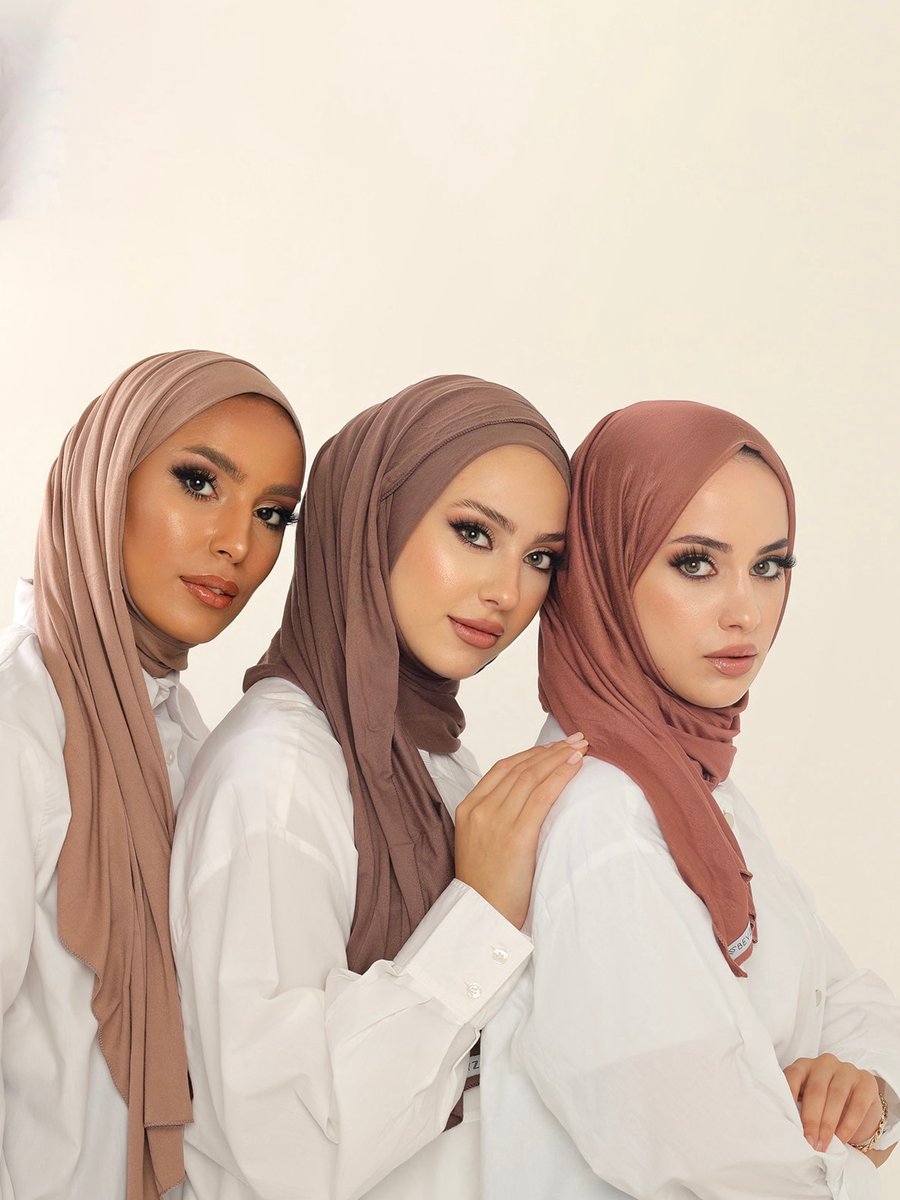 Beyzak Store 3'lü Avantaj Seti Luxury Penye Leylak Gül Kurusu İncir Şal ...