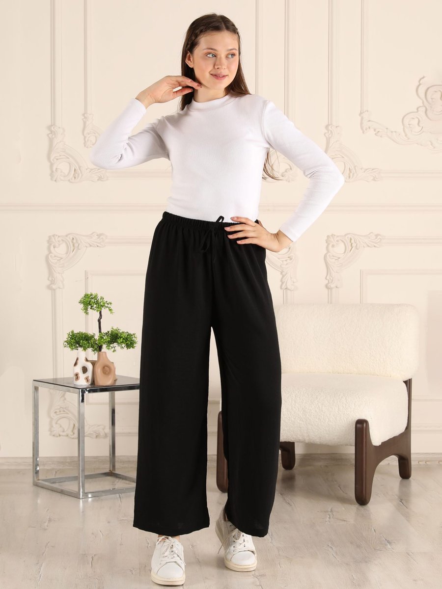 Muzzem Aerobin Pantolon Etek Siyah | Ehl-i Tesettür