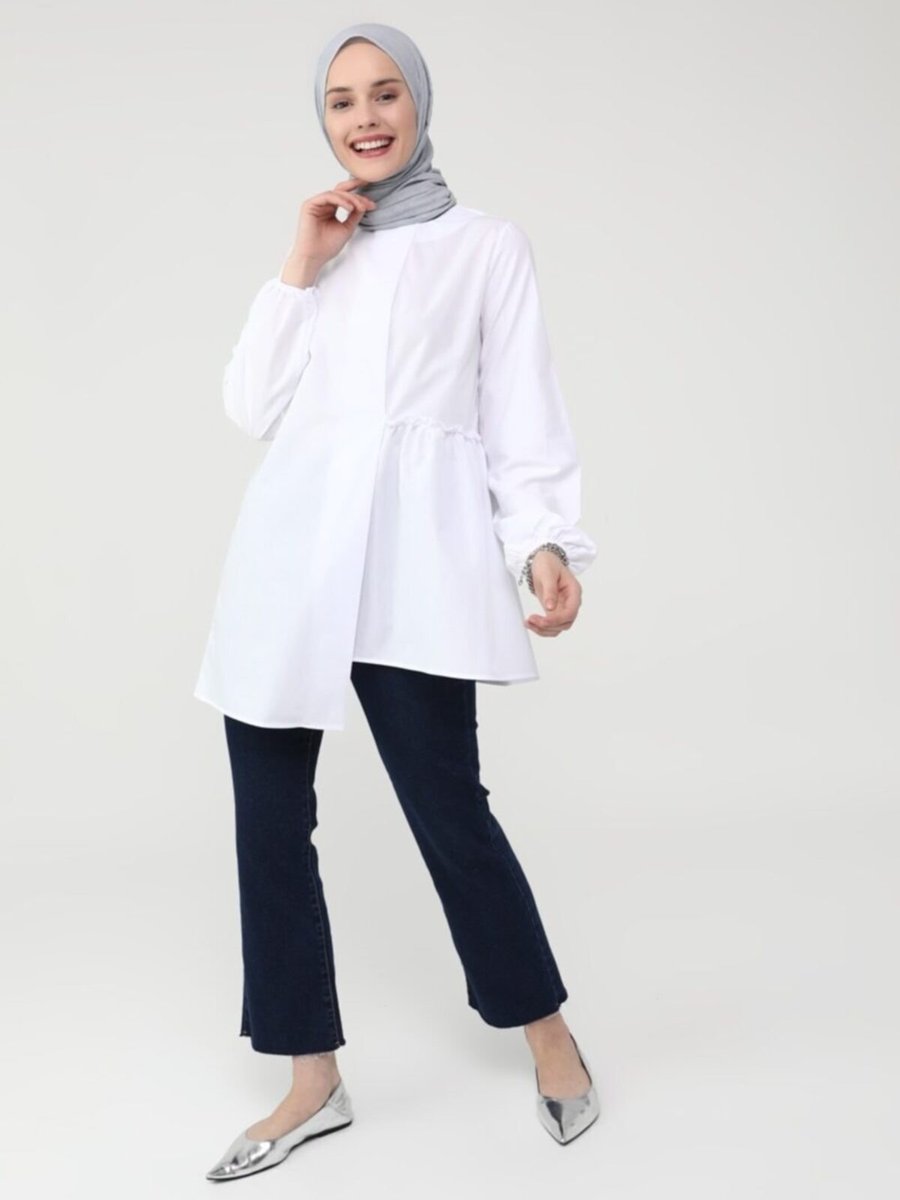 Refka Beyaz Tunik | Ehl-i Tesettür